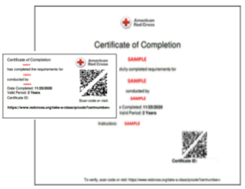 ARC Certifcation Cards